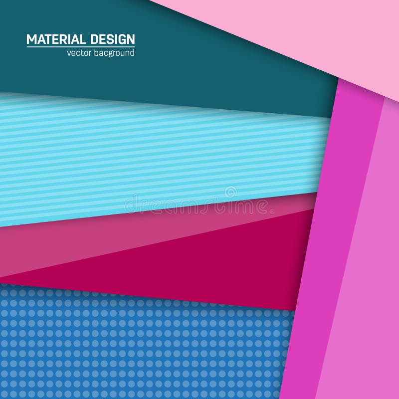 Vector Material Design Background. Abstract Creative Concept Layout Template Stock Vector ...