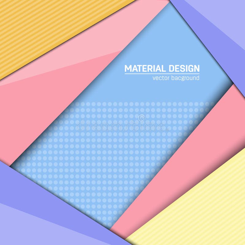 Vector Material Design Background. Abstract Creative Concept Layout ...