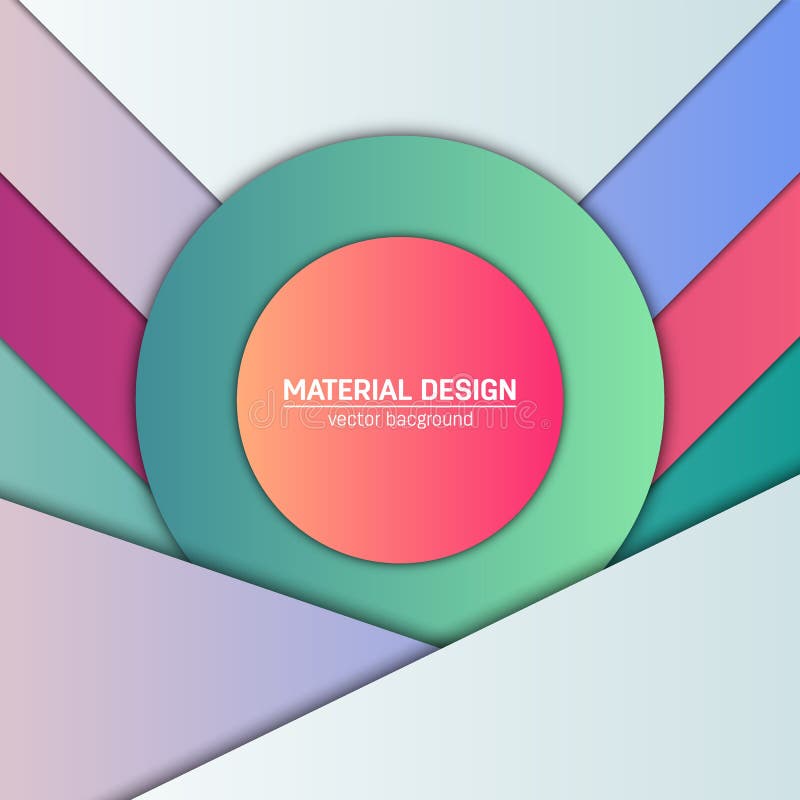 Vector Material Design Background. Abstract Creative Concept Layout ...