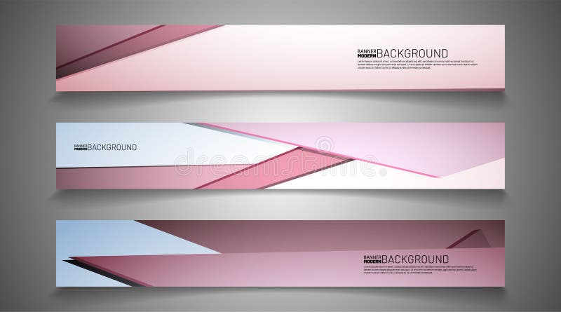 Vector Material Design Banner Background. Abstract Creative Concept of ...