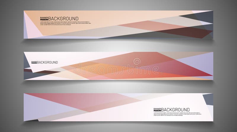 Vector Material Design Banner Background. Abstract Creative Concept ...