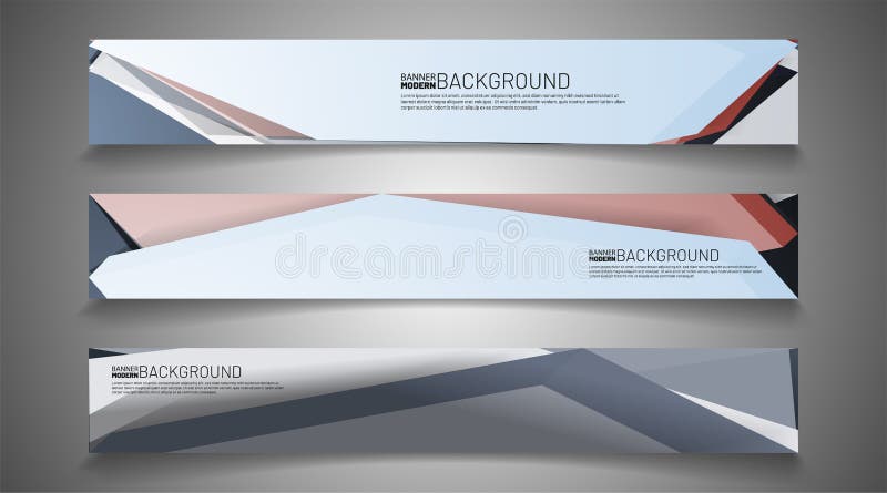 Vector Material Design Banner Background. Abstract Creative Concept ...