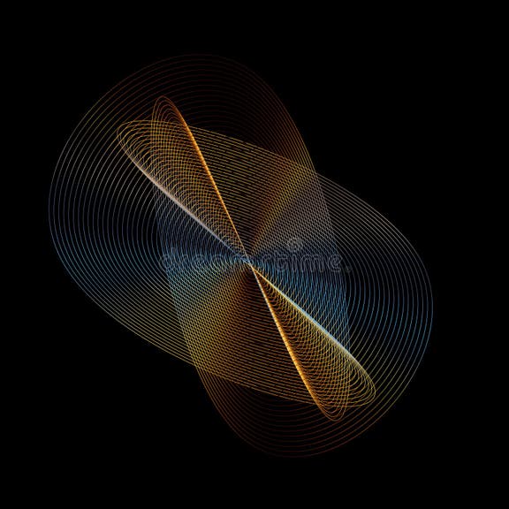 Vector Mathematical Curve Structure Stock Vector - Illustration of ...