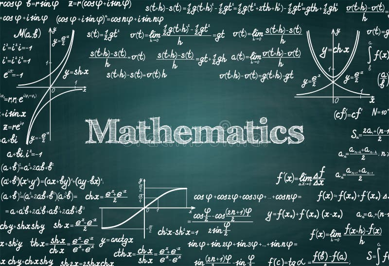 Vector Mathematical Seamless Texture with Handwritten Algebra and ...