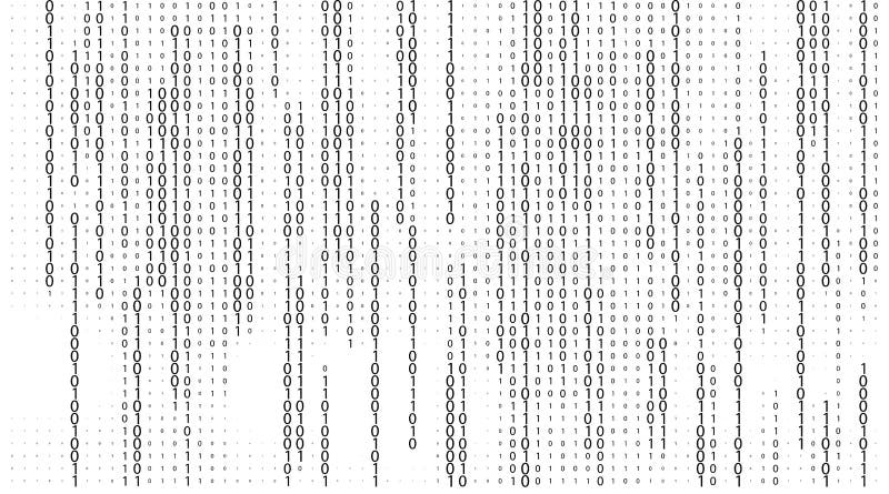 Vector Matrix Background. Stream of Greek Alphabet Symbols on Screen ...