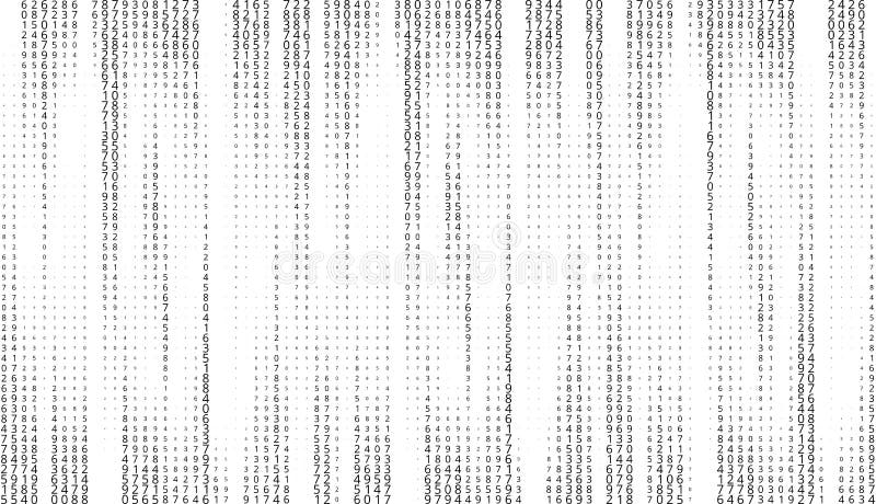 Vector Matrix Background. Stream of Binary Code on Screen Stock Vector - Illustration of ...