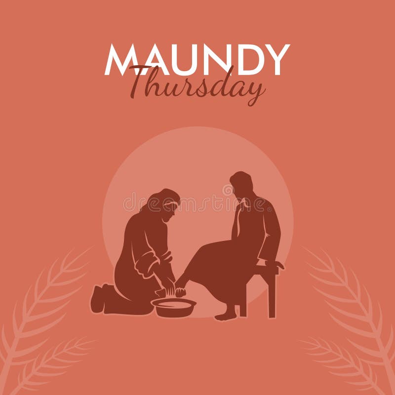 Vector Maundy Thursday Banner Template Stock Vector - Illustration of ...