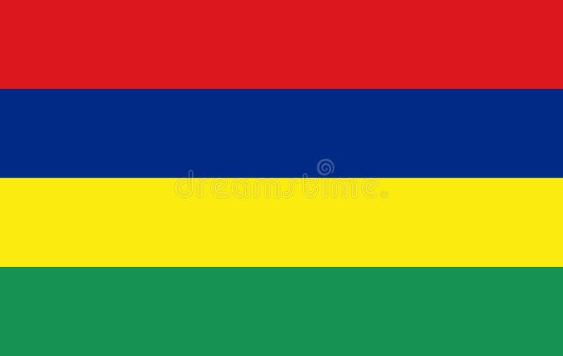 Vector Mauritius-Flagge, Mauritius-Flaggenillustration, Mauritius ...