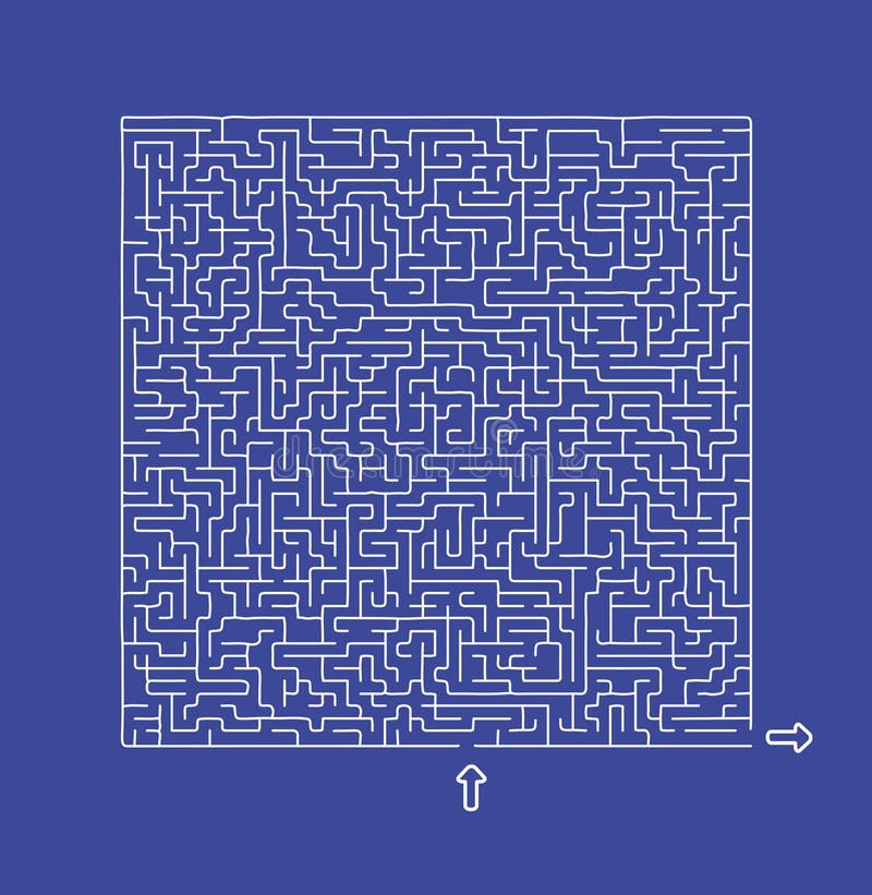 Vector Maze stock vector. Illustration of complex, tight - 278453477