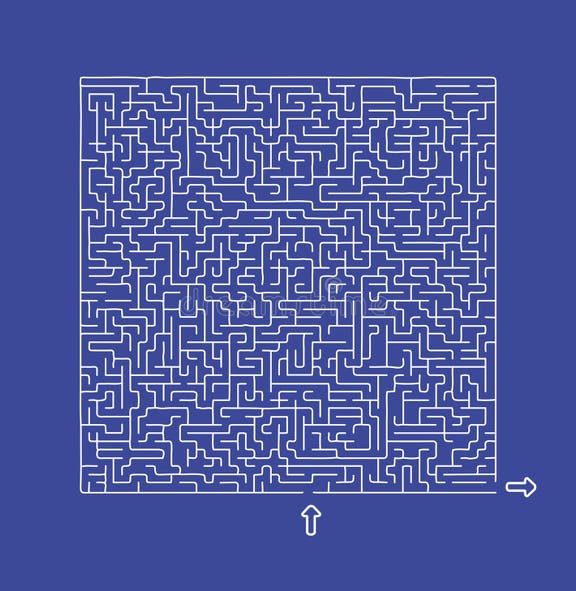 Vector Maze stock vector. Illustration of complex, tight - 278453477
