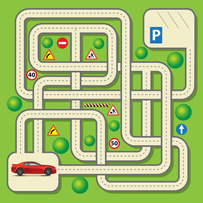 Car Maze Templates