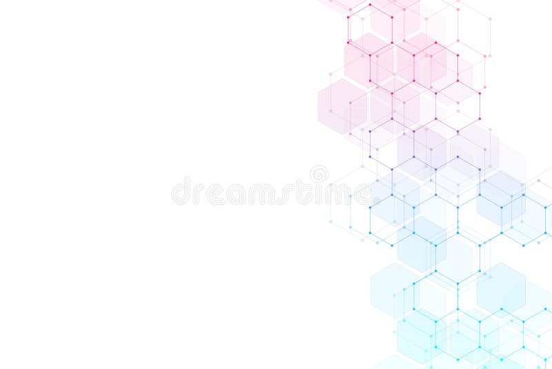Vector Medical Background from Hexagons. Geometric Elements of Design ...