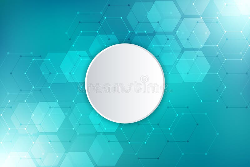 Vector Medical Background from Hexagons. Geometric Elements of Design ...