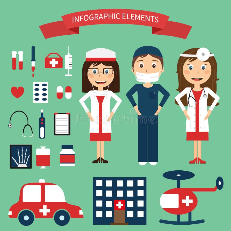 Vector Medical Infographics Set Stock Vector - Illustration of ...