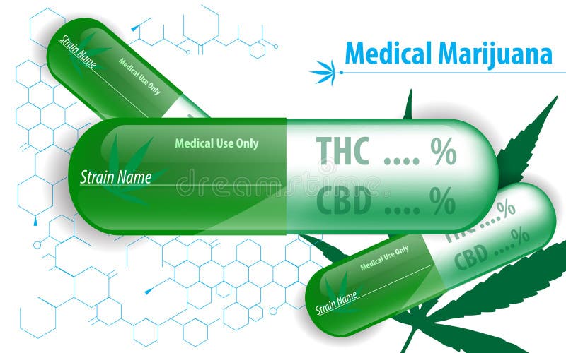 Marijuana Medical Use Health Care Concept Sign Symbol Sticker Design ...