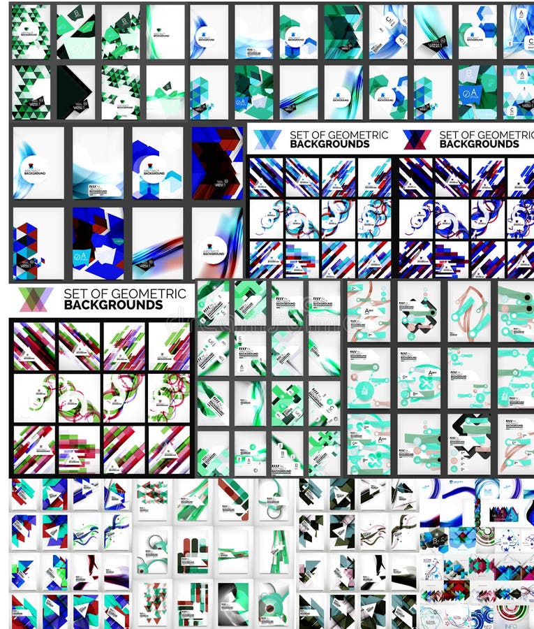 Vector Mega Collection of Abstract Backgrounds Stock Vector ...