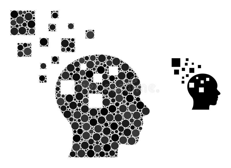 Vector Memory Compilation Composition of Small Circles Stock Vector ...