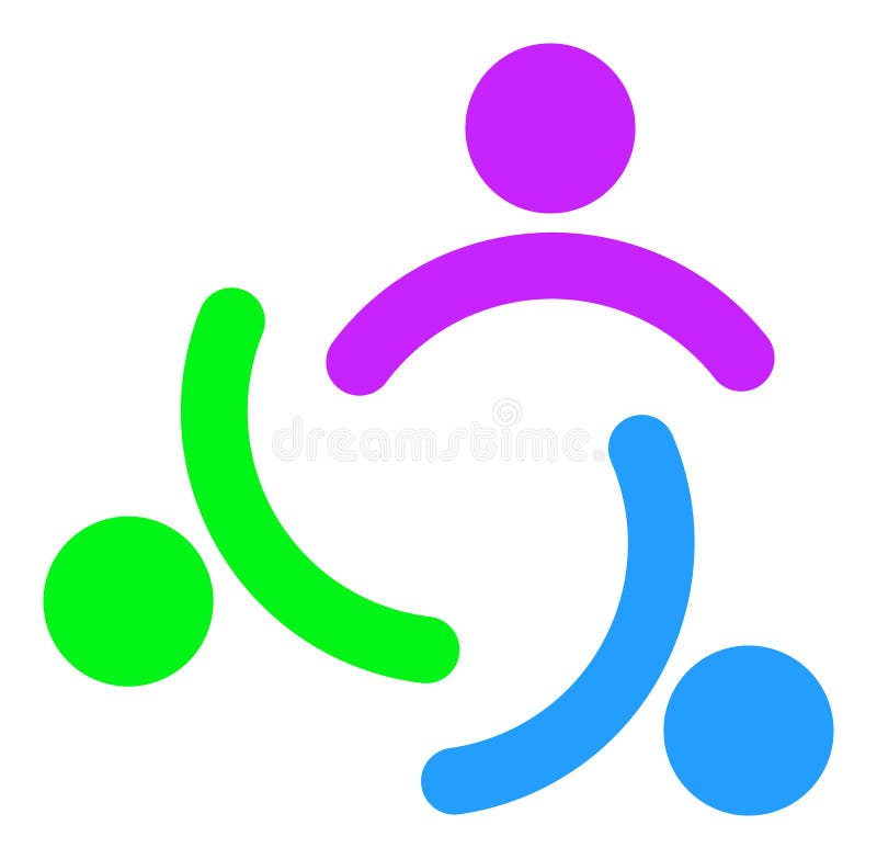 Vector Men Community Flat Icon Image Stock Vector - Illustration of ...