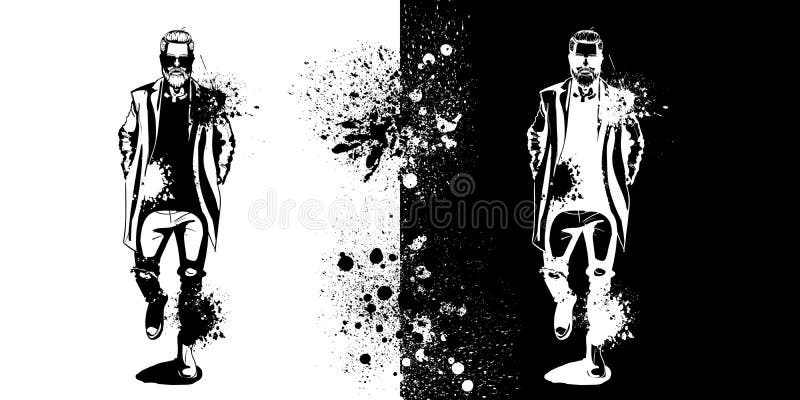 Vector men models stock illustration. Illustration of human - 158477567