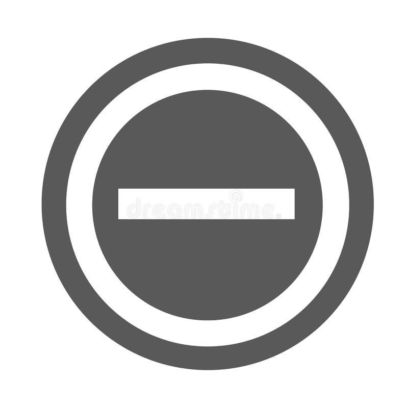 Vector Menos Del Icono Simple Ilustración del Vector - Ilustración de ...