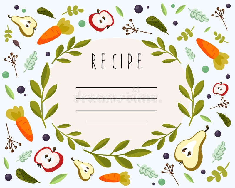 Vector Menu Element for Recipe. Stock Illustration - Illustration of ...