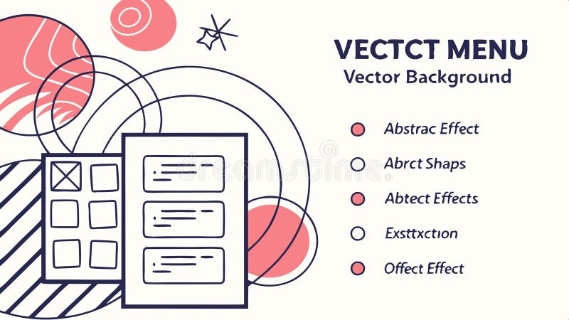 Vector Menu Template, Infographic Design, Layout Elements, Presentation ...