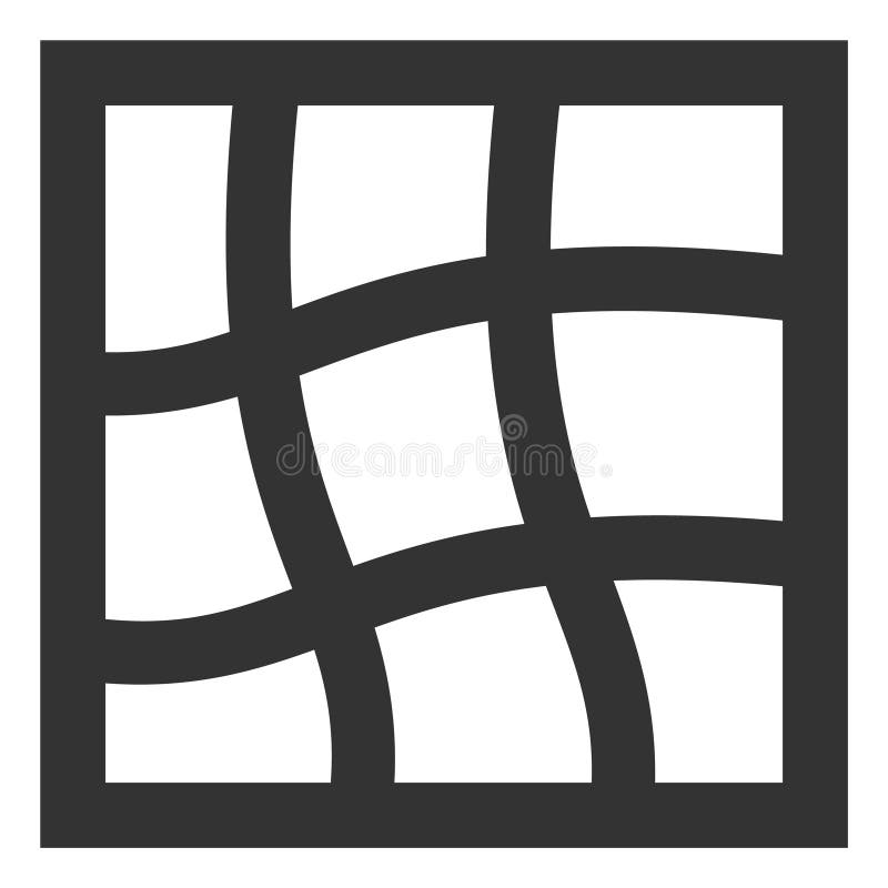 Vector Mesh Grid Icon Illustration Ilustración del Vector - Ilustración ...
