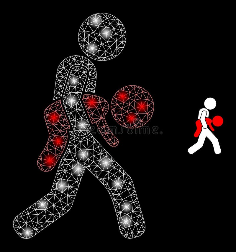 Kidnapped Man with Kidnapper Vector Illustration Stock Illustration ...