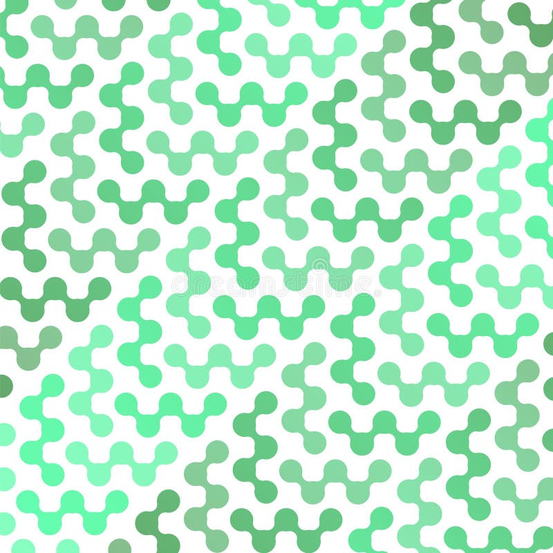 Vector Meta Ball Connect Dot Set. Green Molecule Chain. Circle Shapes ...