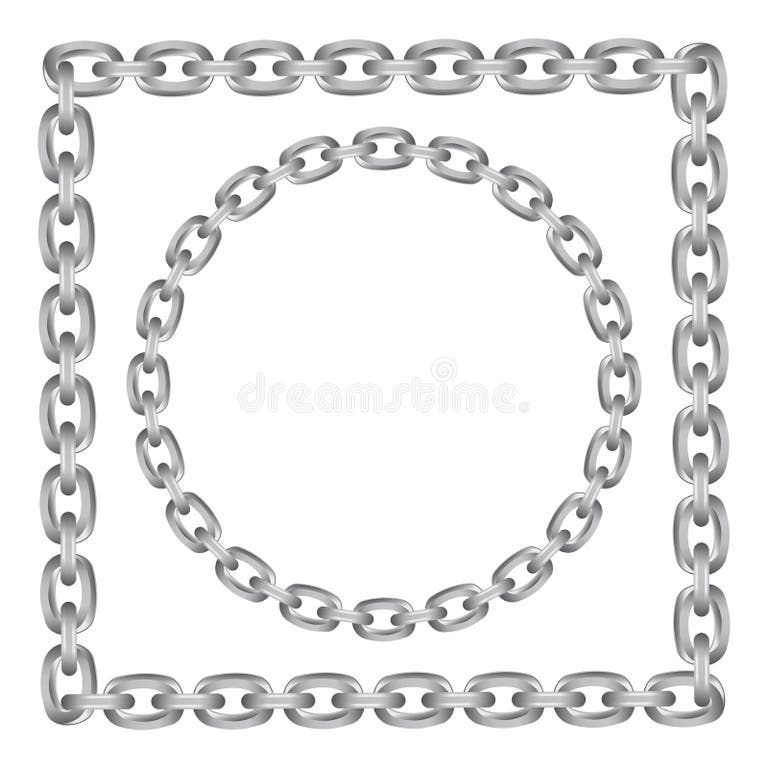 Metal Chain Circle Stock Illustrations – 24,764 Metal Chain Circle ...