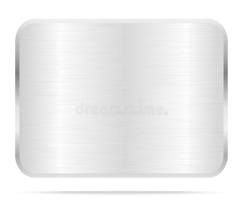 Vector Metal Name Plate or Metal Labels Stock Vector - Illustration of ...