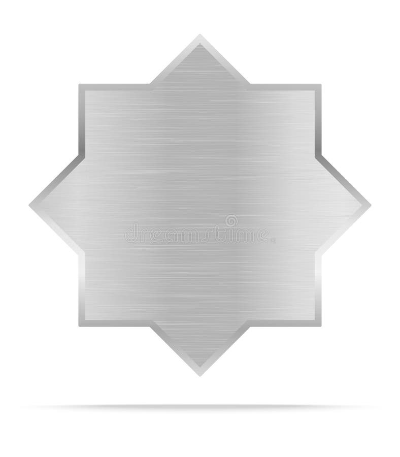 Vector Metal Name Plate or Metal Labels Stock Vector - Illustration of ...