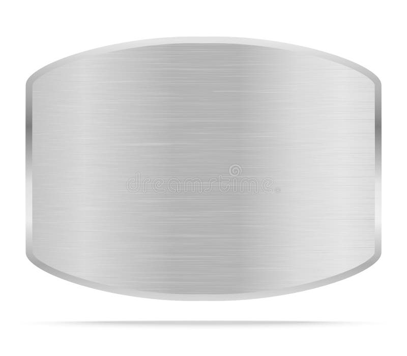 Vector Metal Name Plate or Metal Labels Stock Vector - Illustration of ...