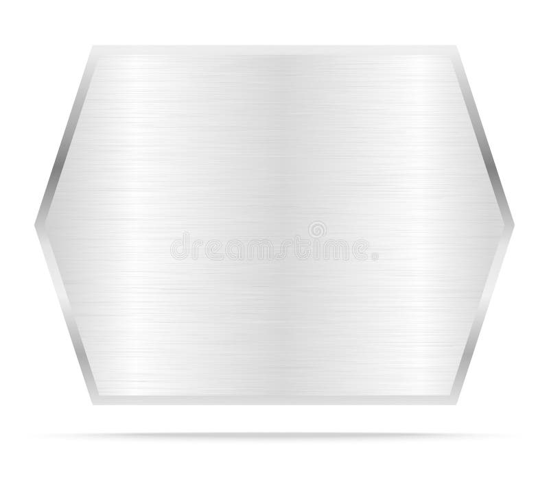 Vector Metal Name Plate or Metal Labels Stock Illustration ...