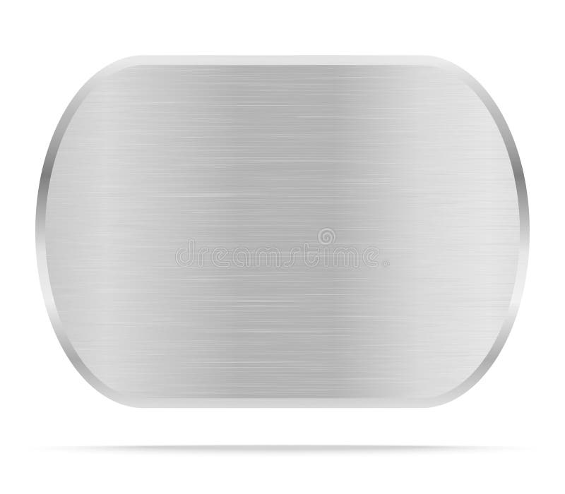 Vector Metal Name Plate or Metal Labels Stock Vector - Illustration of ...