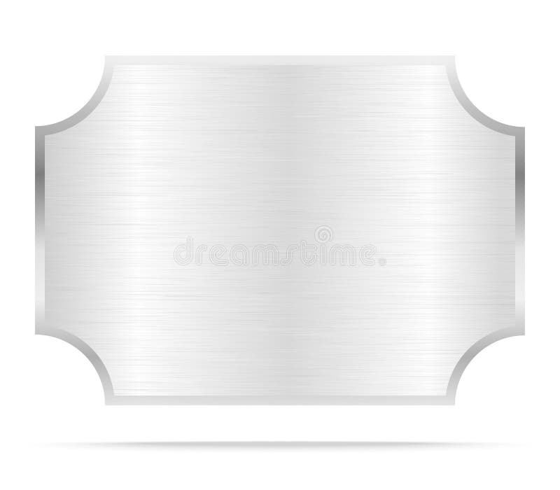 Vector Metal Name Plate or Metal Label with Screws with Screws Stock ...