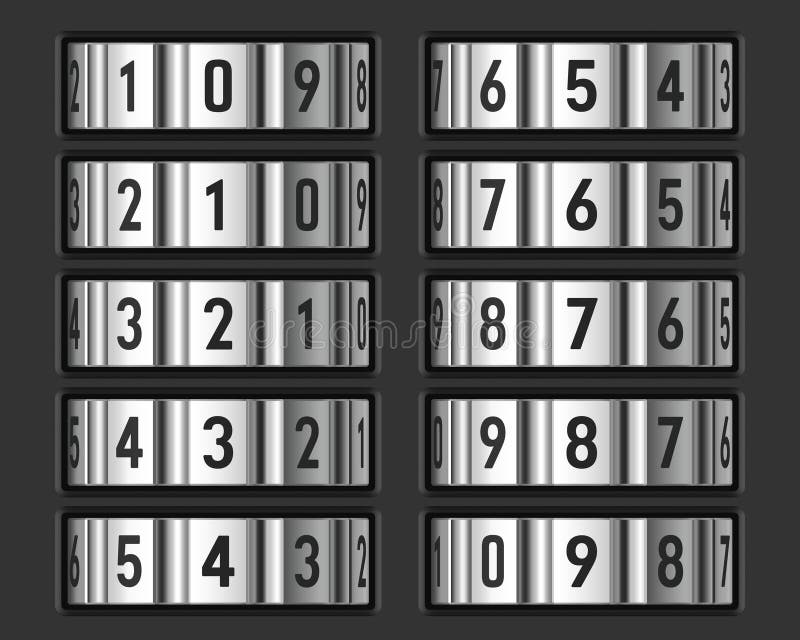 Metal Rotating Discs with Black Numbers for Combination Lock Stock ...