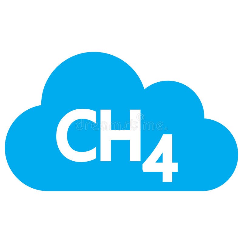 Vector Methane Gas Flat Icon Image Stock Vector - Illustration of ...