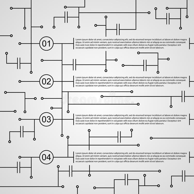 Vector Microchip Abstract Infographic. Modern Desi Stock Vector ...