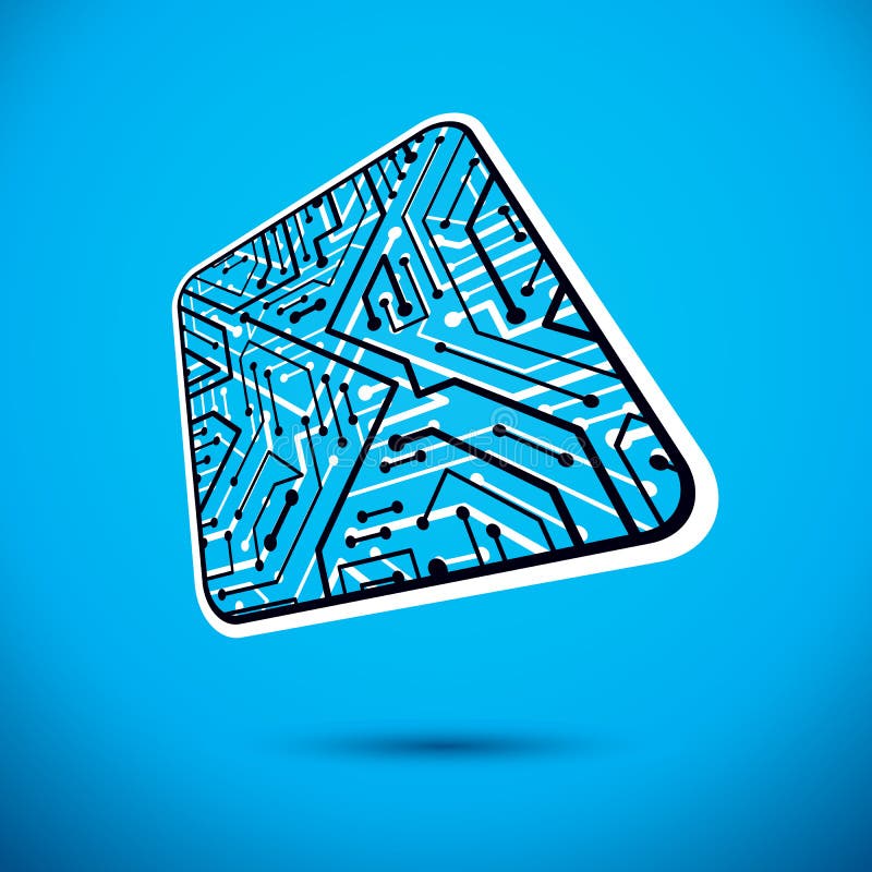 Vector Microchip Design, Cpu. Information Communication Technology ...