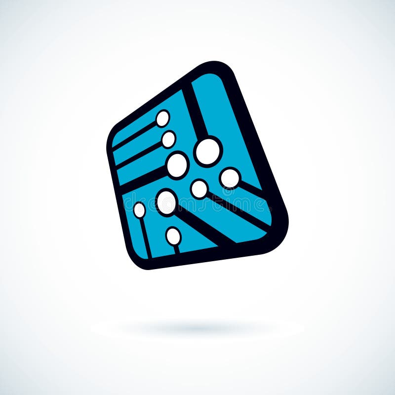 Vector Microchip Design Cpu Information Communication Technology Element Circuit Board In