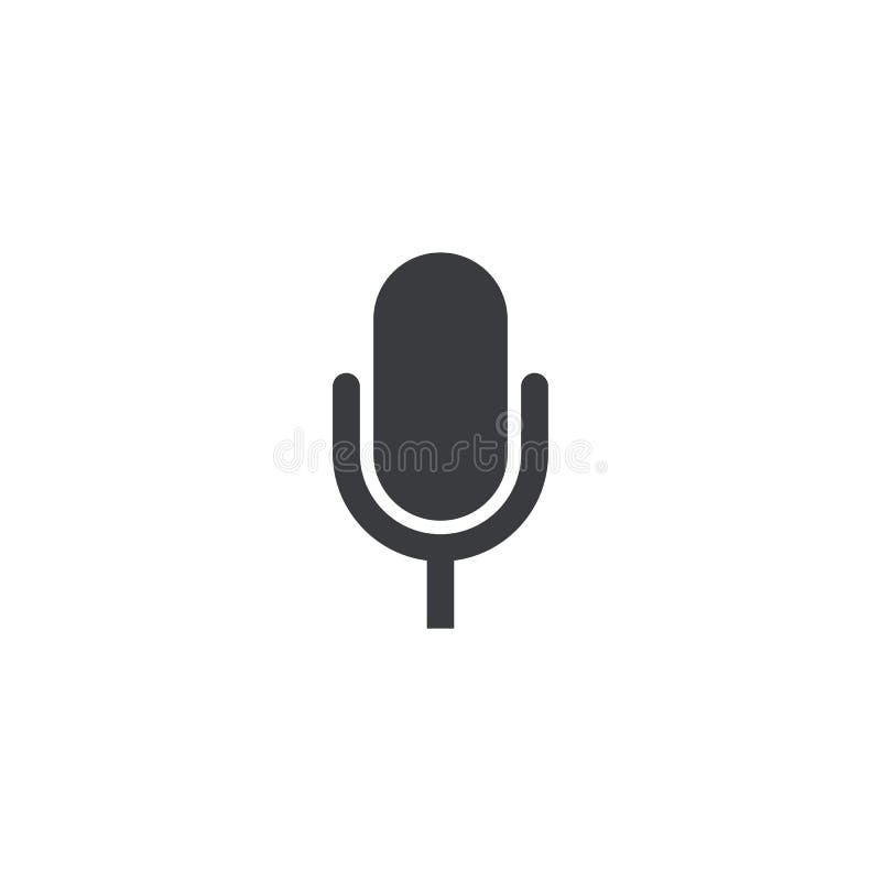 Microphone Icon. Vector Recorder Symbol. Microphone Shape. Record Sign ...