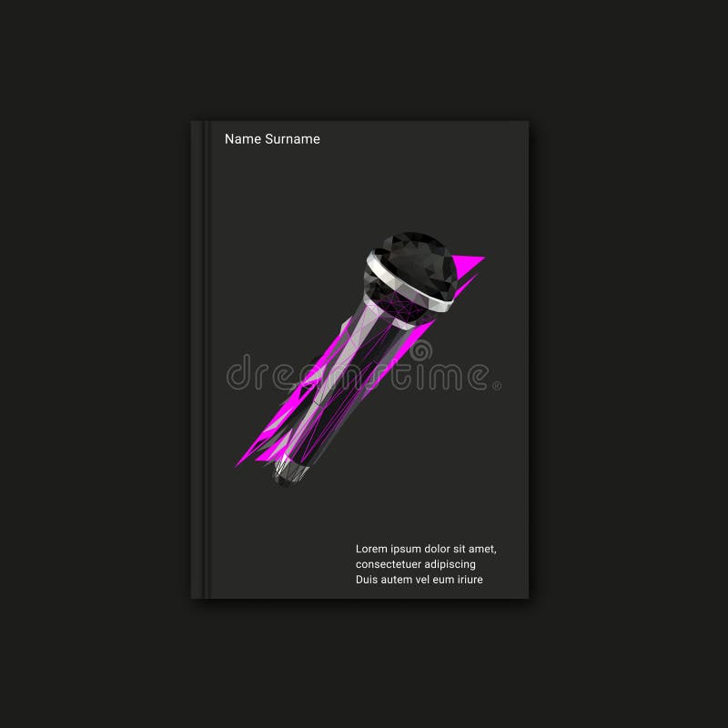 Vector Microphone in Low Poly Style . Editable Illustration Stock ...