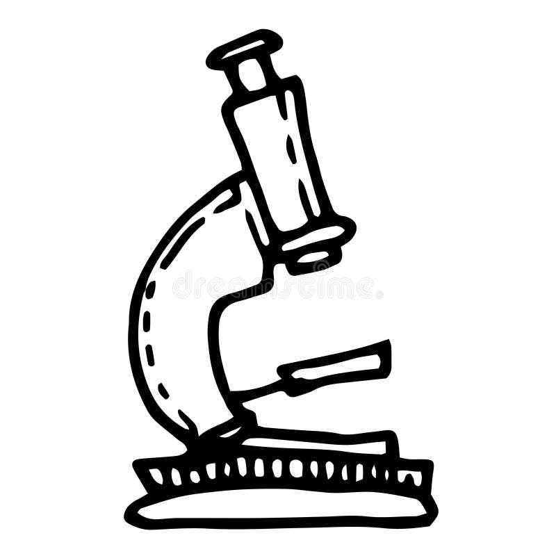 Black Sketch Drawing Microscope Stock Illustrations – 554 Black Sketch ...