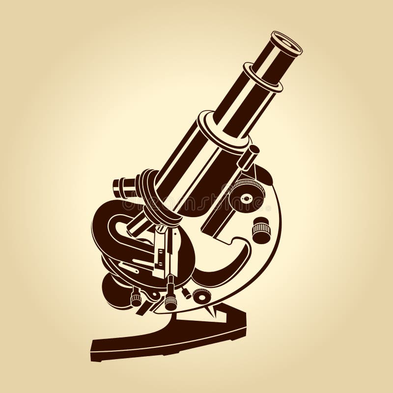 Microscope drawing stock vector. Illustration of magnifying - 22416984