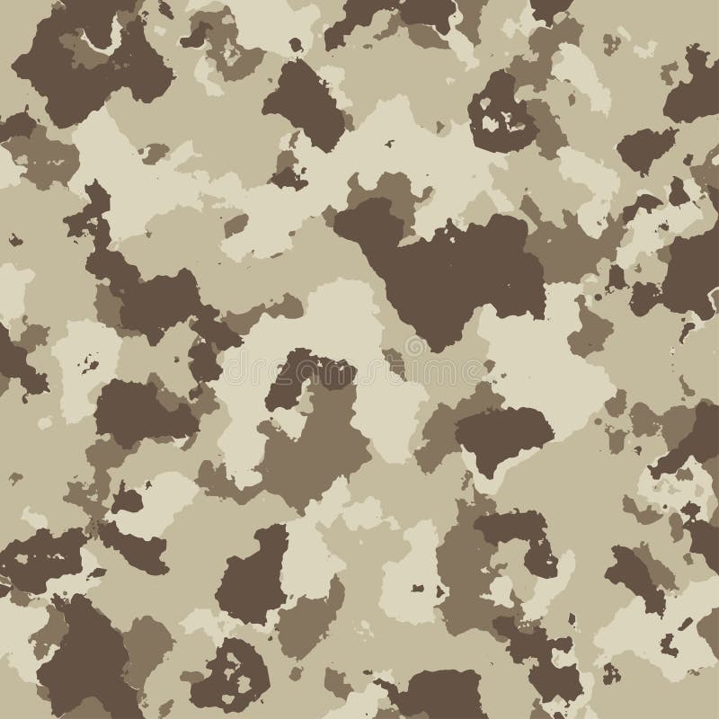 Vector Military Camouflage Pattern in Brown Colors Stock Vector ...