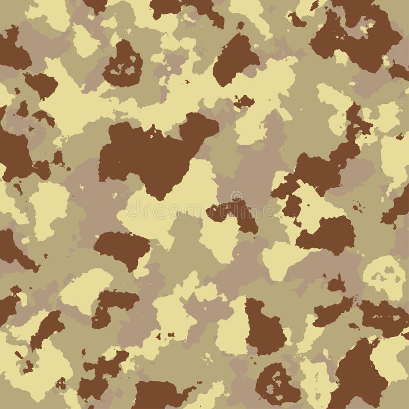 Vector Military Camouflage Pattern in Brown Colors Stock Vector ...