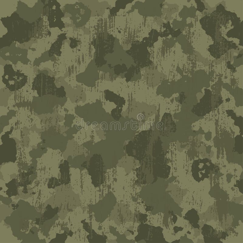 Vector Military Camouflage Pattern in Green Colors Stock Vector ...