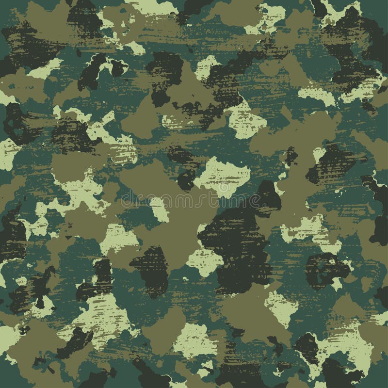 Vector Military Camouflage Pattern in Green Colors Stock Vector ...