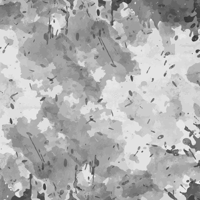 Vector Military Camouflage Pattern in Grey Colors Stock Vector ...